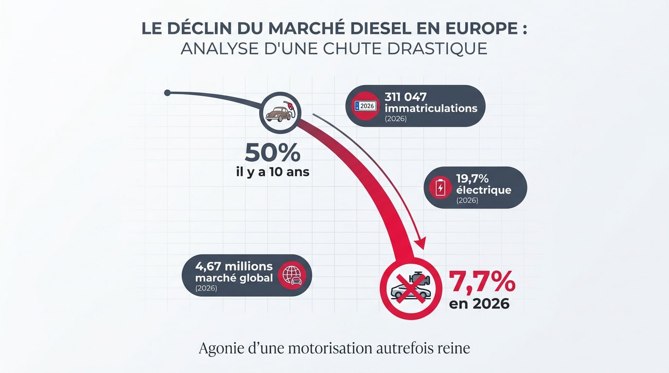 Marché diesel en Europe : la chute d’une motorisation | trajetalacarte.com